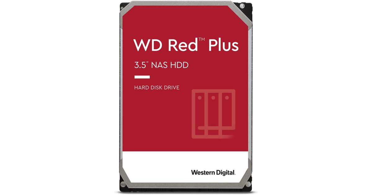 Western Digital 12TB WD Red Plus NAS HDD 7200RPM SATA 6 GB/s CMR 512 MB ...
