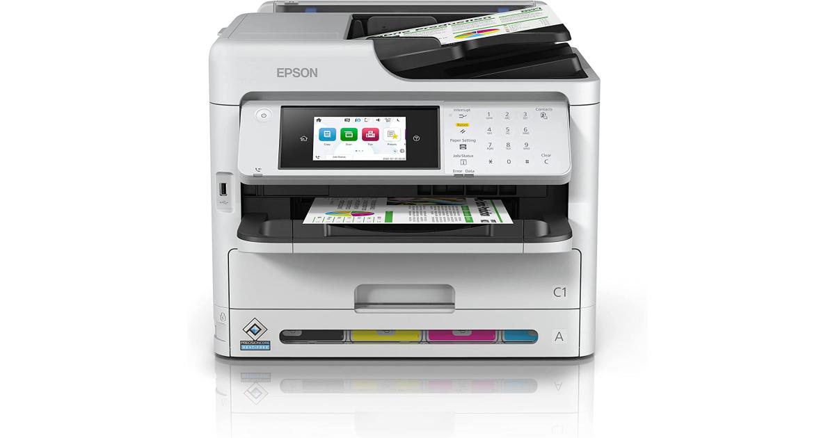 Epson WorkForce Pro WF-C5890DWF 4-In-1 Color Multifunction Duplex ...