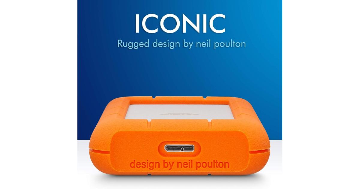 LaCie Rugged Mini 5TB External Portable HDD USB 3.0 USB 2.0 Compatible ...