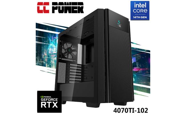 CC Power 4070TI-102 Gaming PC NEW 14Gen Intel I7-14700K 20-Cores w/ RTX ...