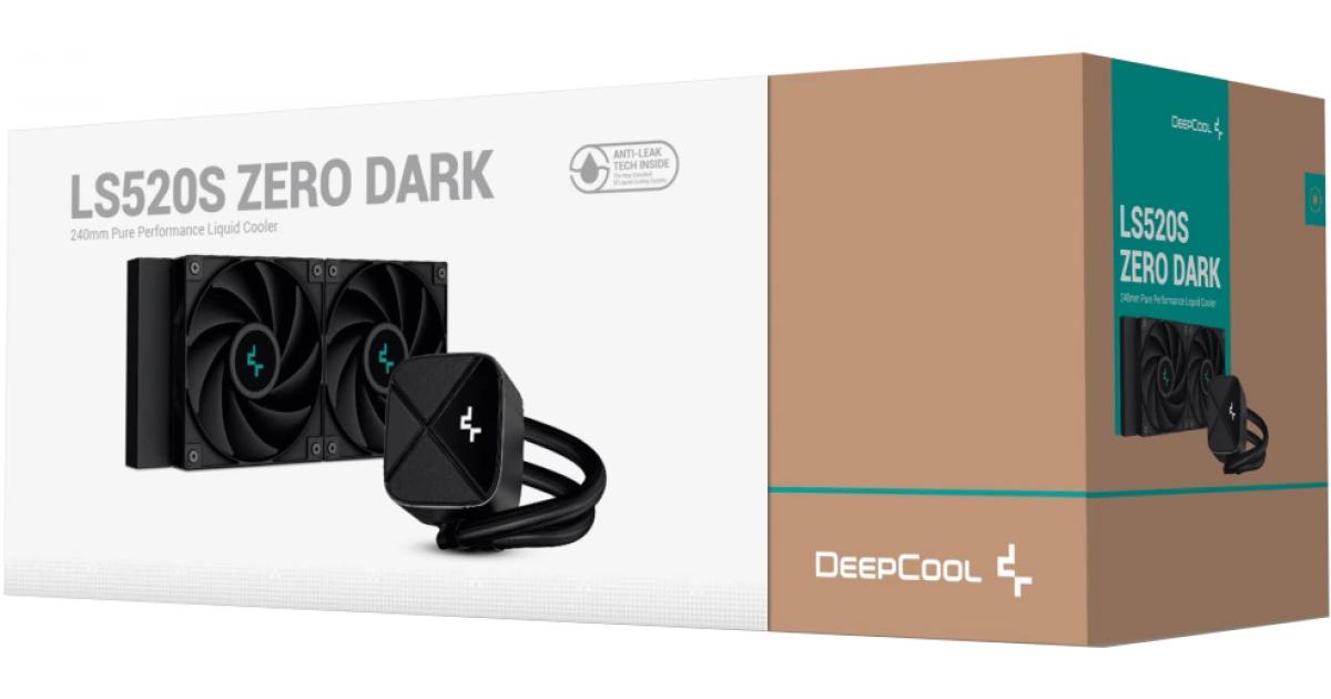 DeepCool LS520S ZERO DARK Liquid Cooler 240mm 3100RPM 280W TDP AIO ...
