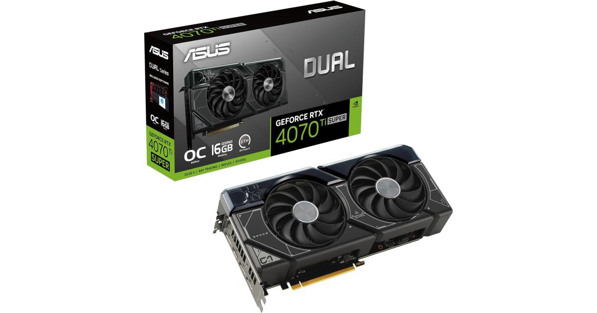 ASUS Dual GeForce RTX™ 4070 TI Super OC Edition 16GB GDDR6X DLSS 3 ...