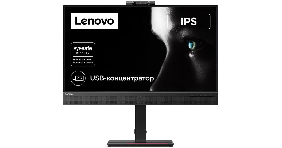 Lenovo ThinkVision T27hv-30 27" IPS 2K 74Hz Conferencing Monitor ...