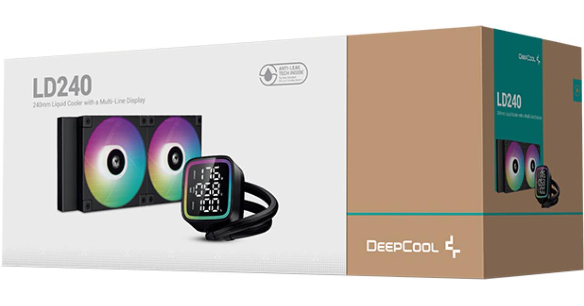 DeepCool LD240 Liquid Cooler 240mm 5th Gen Pump 3400 RPM AIO Real-time ...