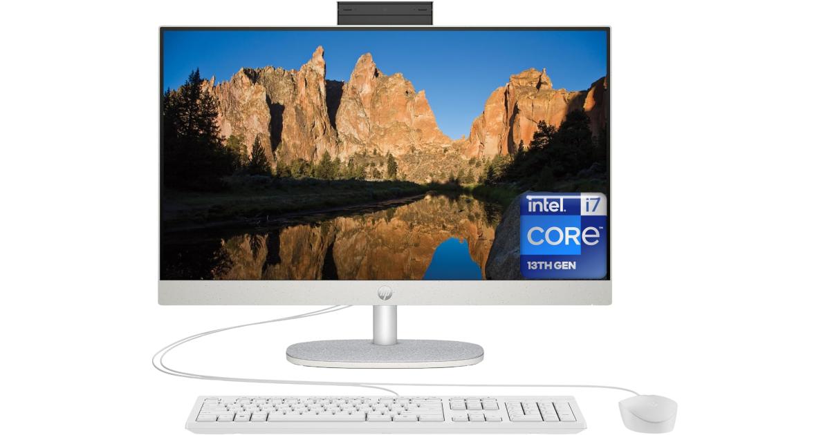 HP All-in-One 24-cr0029ne PC (2023) NEW 13Gen Intel Core i7 10-Cores w ...