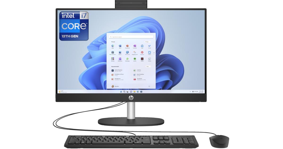 HP All-in-One 24-cr0030ne PC (2023) NEW 13Gen Intel Core i7 10-Cores w ...