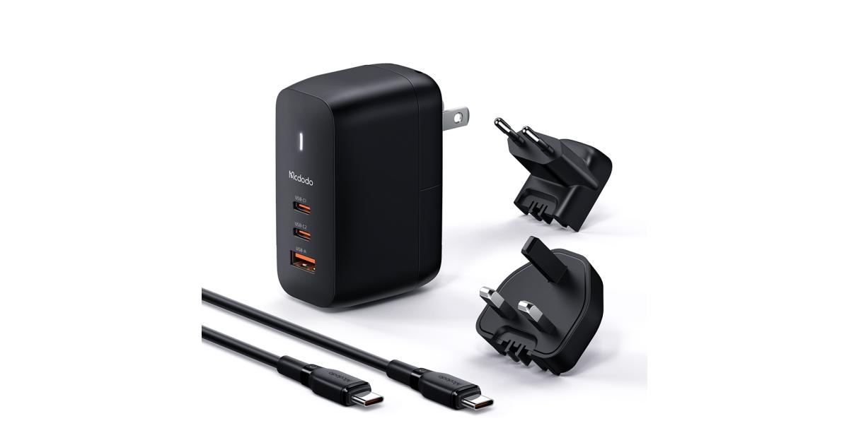 Mcdodo CH-8442 65W 2C+1A GAN 5 Mini Fast Charger (UK/US/EU) +60W Type-C ...