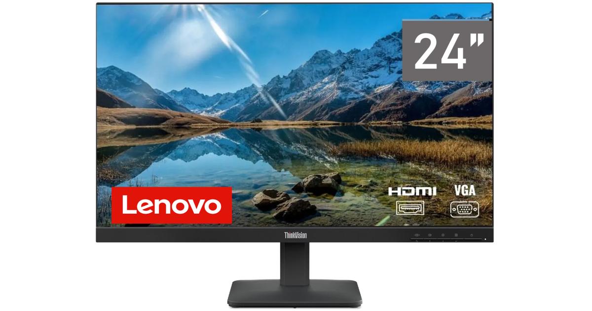 Lenovo ThinkVision S24-4e IPS 24" Full HD 99% sRGB 100Hz Eyesafe & Low ...