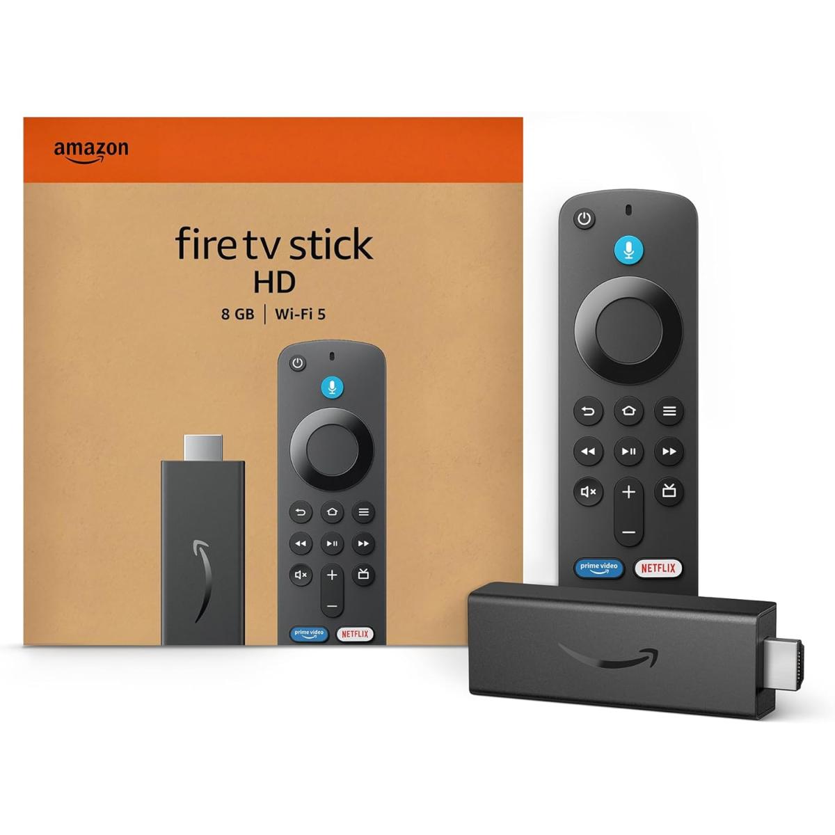 Amazon Fire TV Stick HD (newest model), free and live TV, Alexa Voice ...