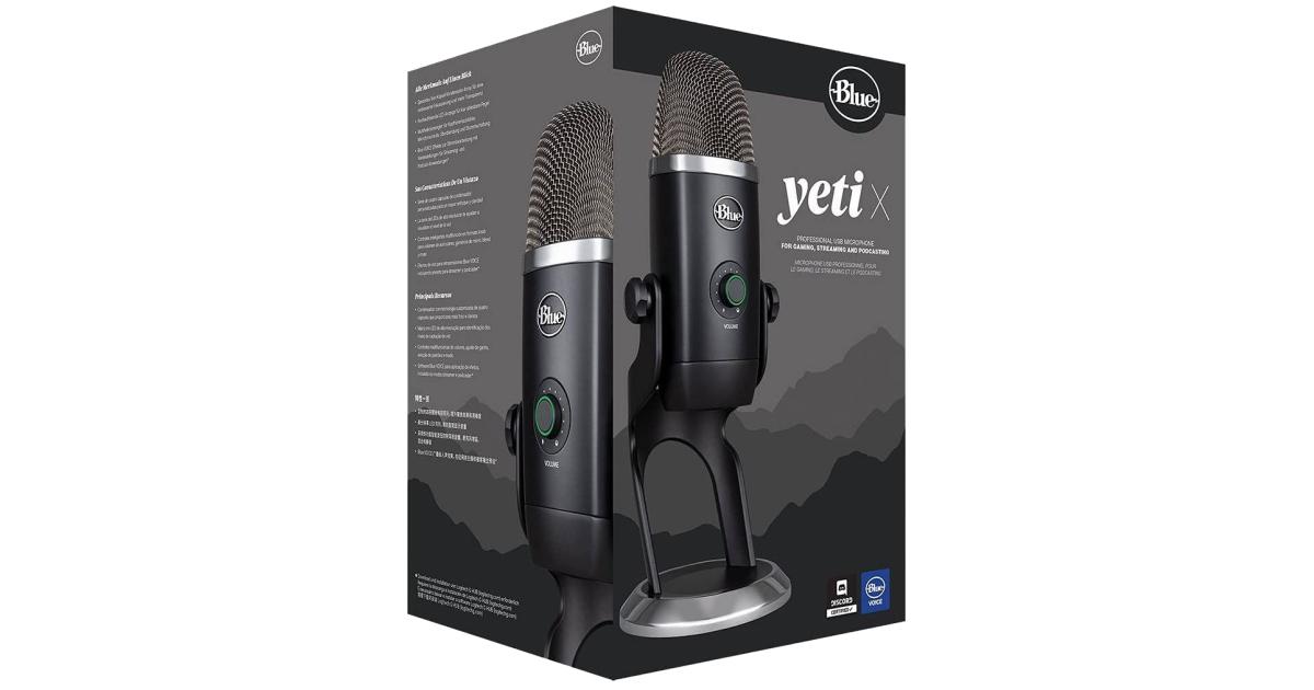 Logitech Yeti X Blackout Professional USB Microphone, 48 kHz 24 Bit ...