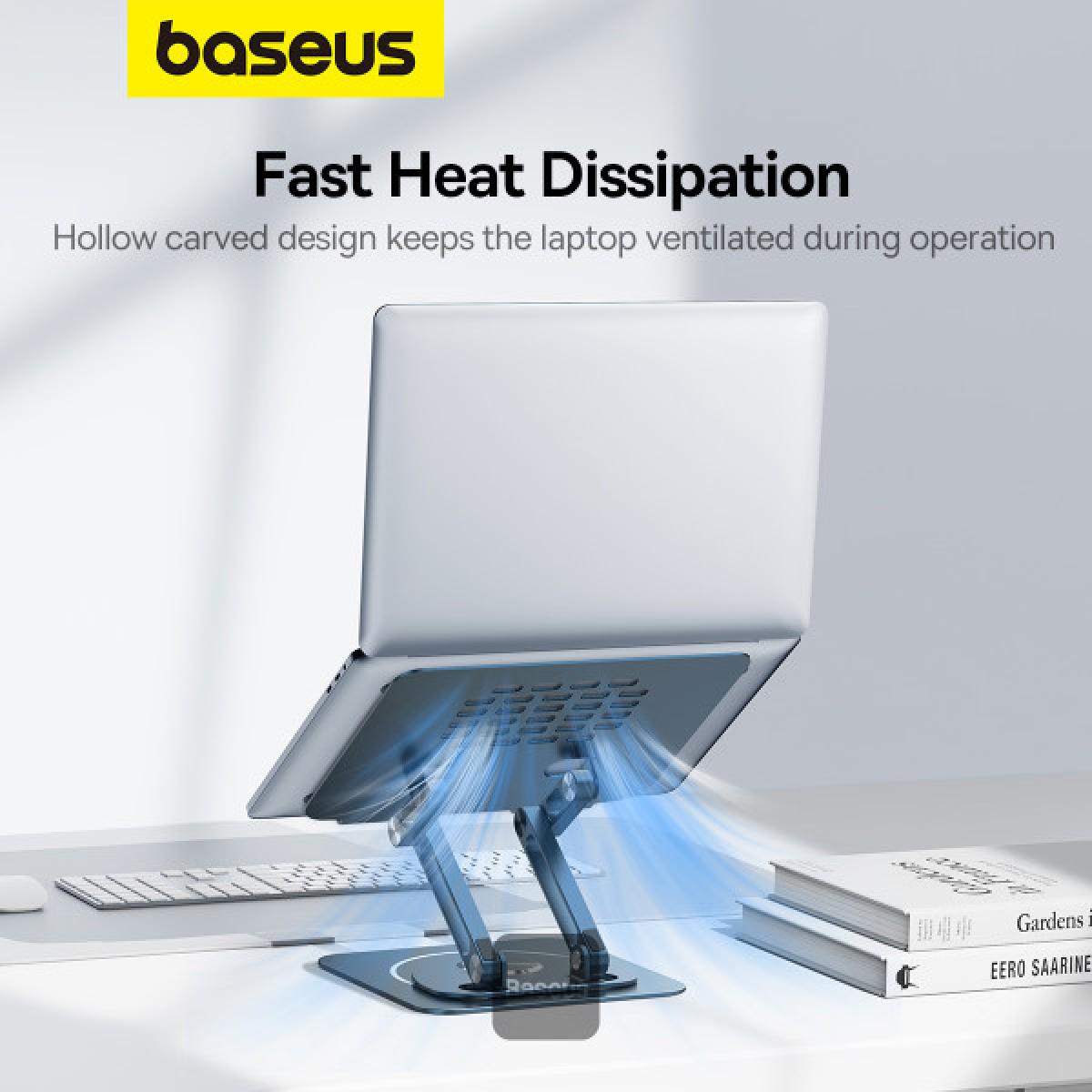 Baseus Foldable Stand For Laptop and iPad Tablet | 360 Degree Rotatable ...