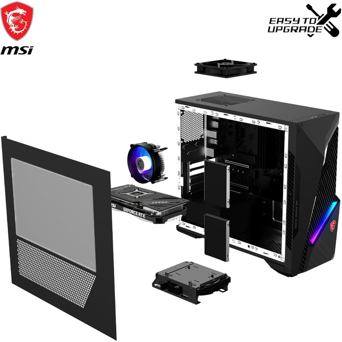 MSI MAG Infinite S3 (2024) 14NUD7 Gaming Desktop 14Gen Intel Core i5 10 ...