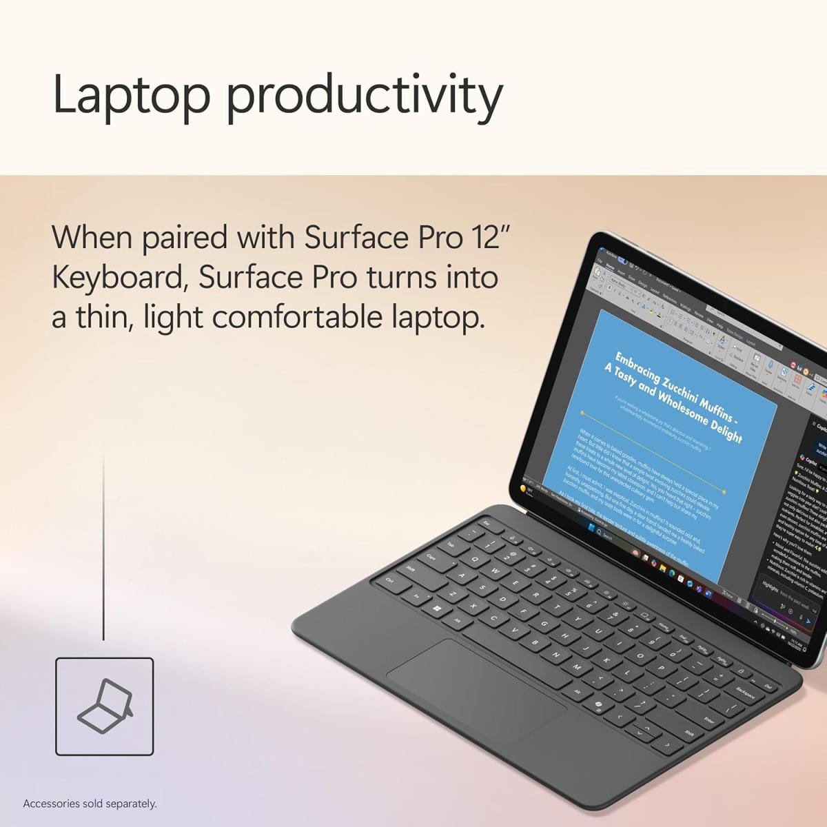 Microsoft Surface Pro 12 (2025) Copilot+ PC Snapdragon X Plus 8-Cores ...