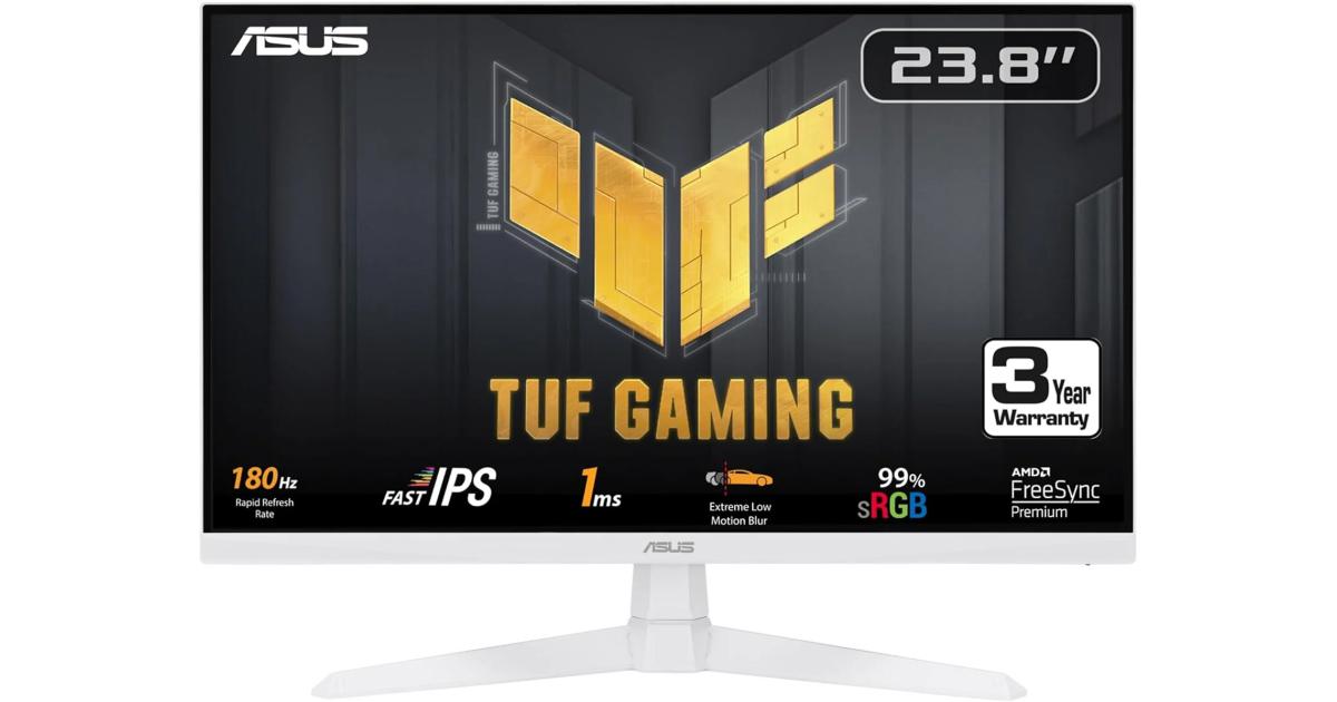 ASUS TUF VG249Q3A-W 24" Fast IPS Full HD 180Hz 1ms Extreme Low Motion ...