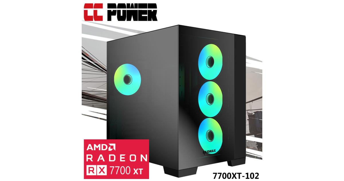 CC Power 7700XT-102 Gaming PC NEW 12Gen Intel Core i7 K-Series 12-Cores ...