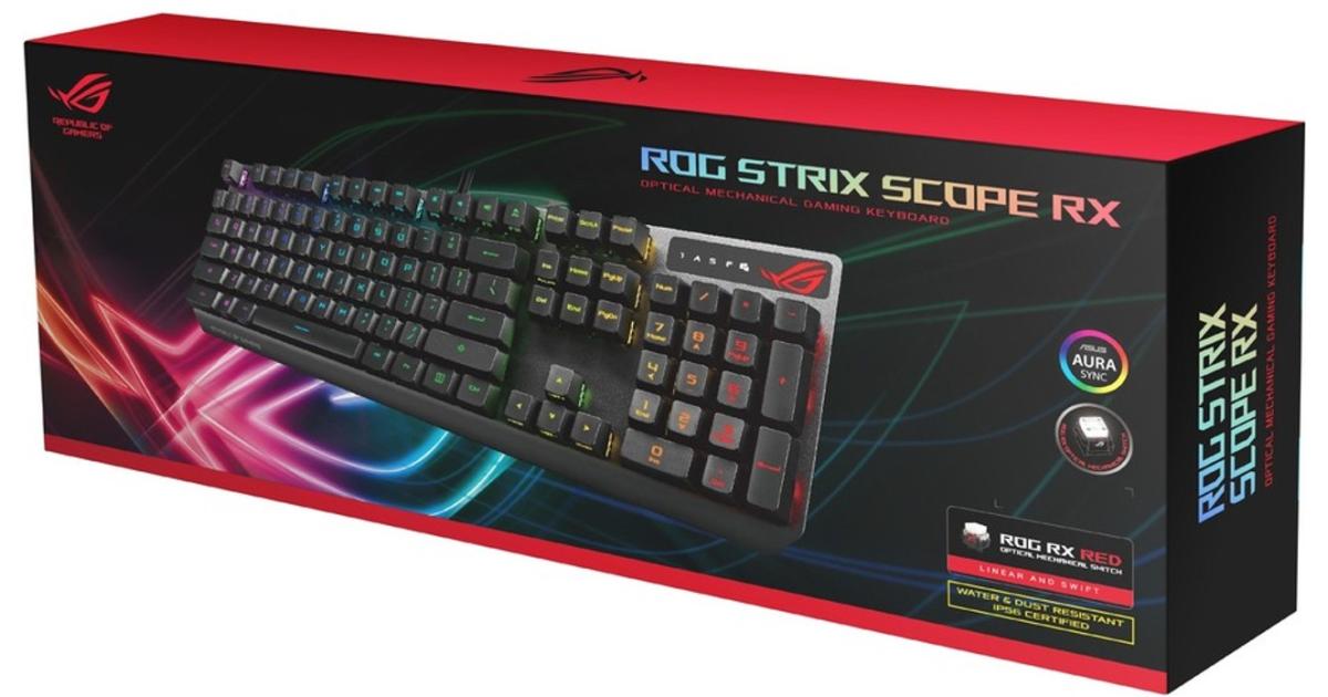 Asus XA05 ROG Strix Scope RX/RD/AR Keyboard, All Round Aura Sync RGB ...