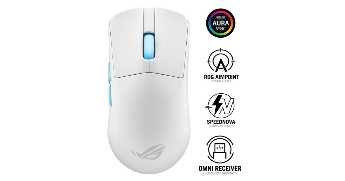 Asus P713 ROG Harpe Ace Aim Lab Edition Wireless Gaming Mouse, 88 Hour ...