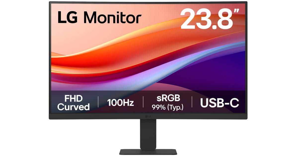 LG 24U421A 24" 1500R Curved Full HD 100Hz HDR10, 3-Side Borderless, LG ...
