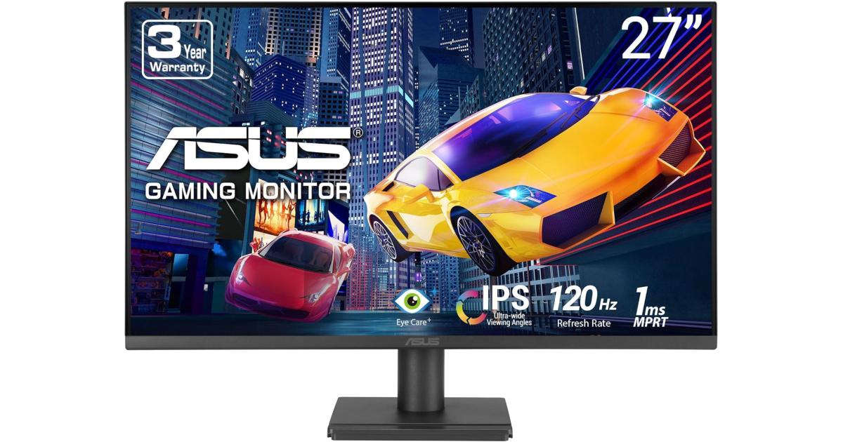 ASUS VA279HG 27” IPS Full HD 120Hz, 1ms, Adaptive Sync, For Working ...