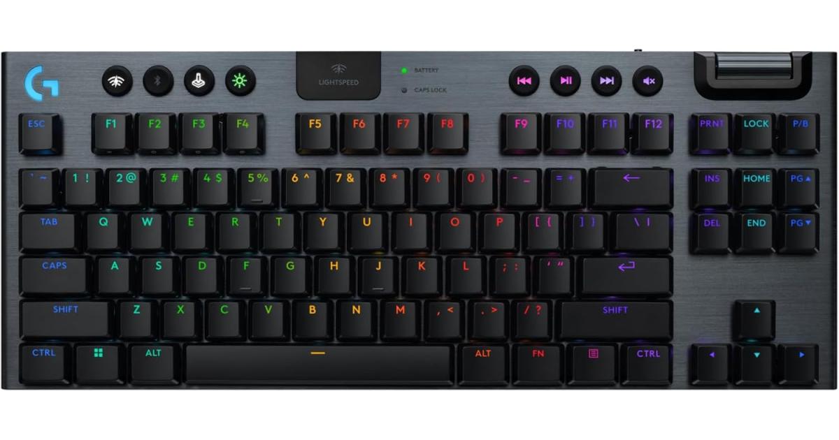 Logitech G915 X Lightspeed TKL Wireless Mechanical Gaming Keyboard ...