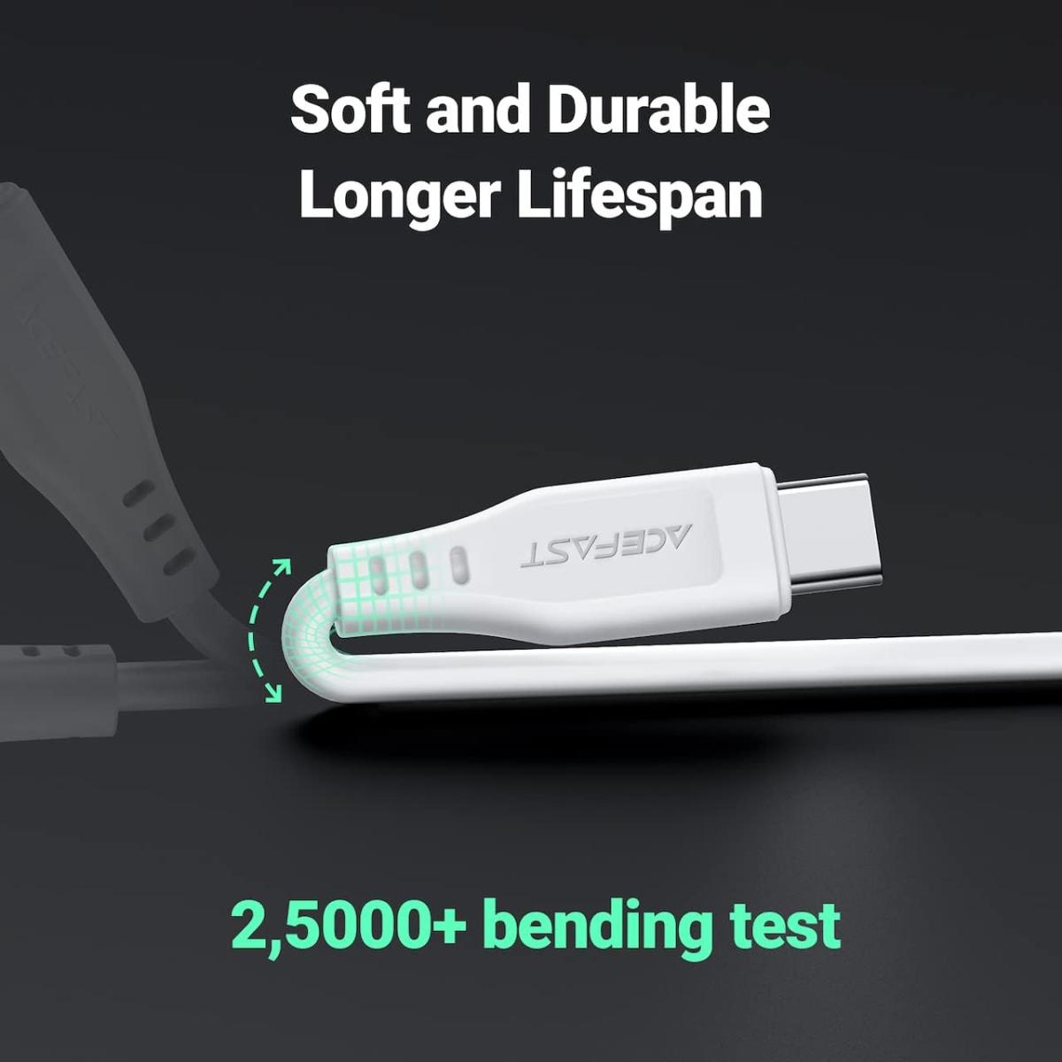 ACEFAST C3-01 USB-C To Lightning TPE Charging Data Cable 1.2M - White ...