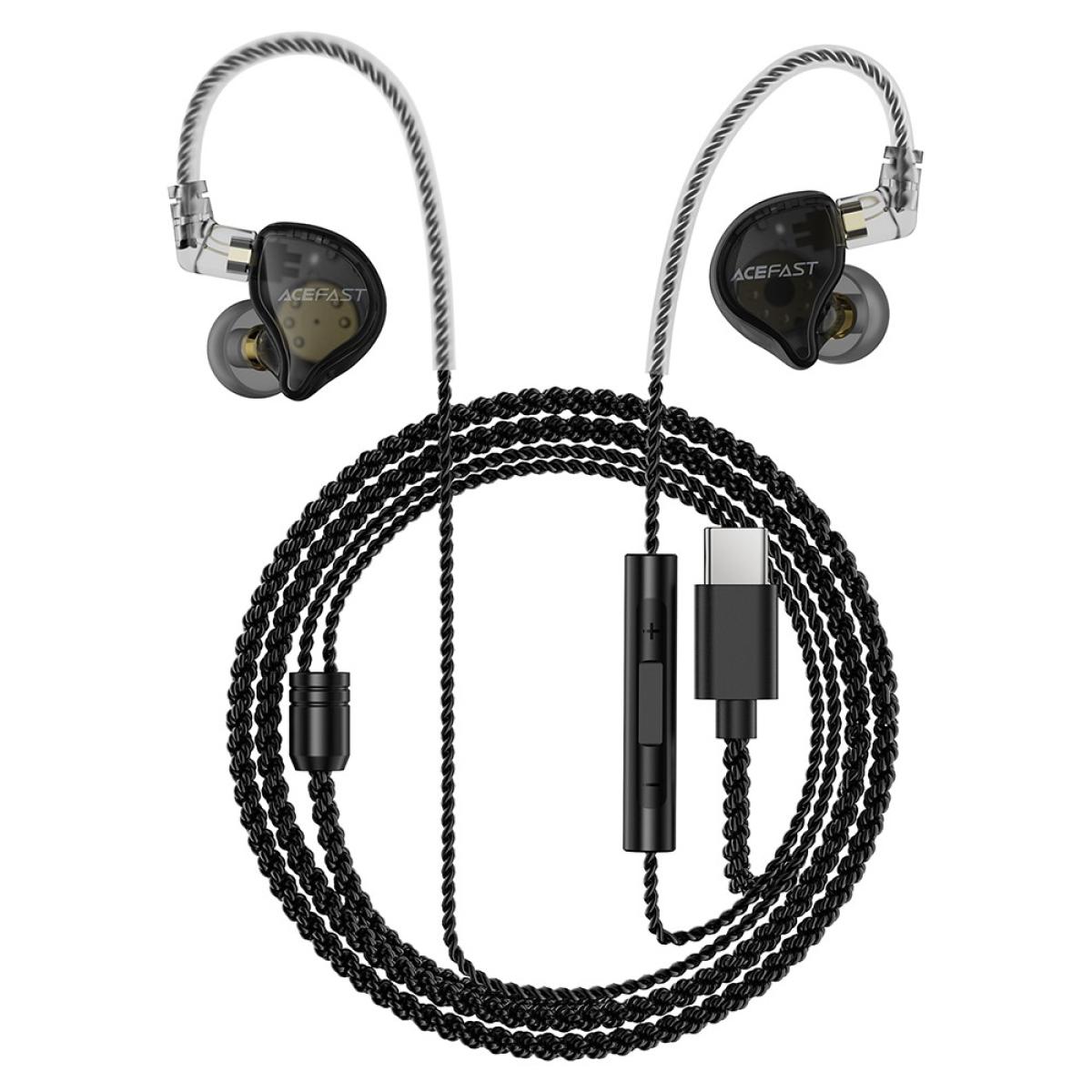 ACEFAST L11 USB-C HiFi Wired Earphones Detachable Cable with Microphone ...