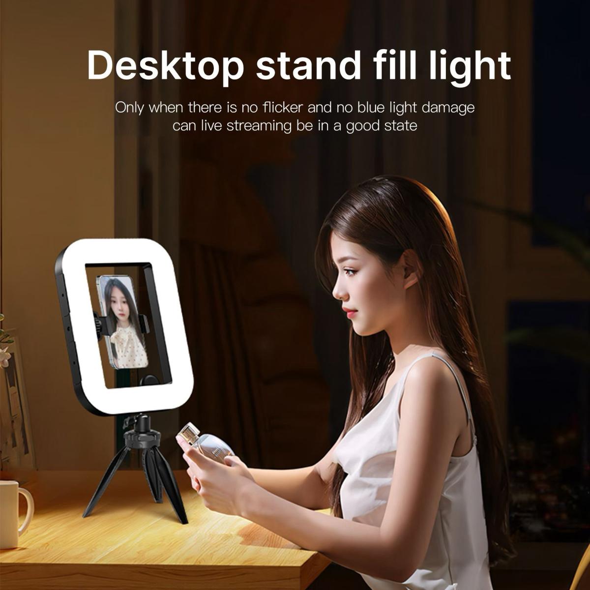 KOOSDA KRL-ST11 Camera Ring Light Video Ring Adjustable Color ...