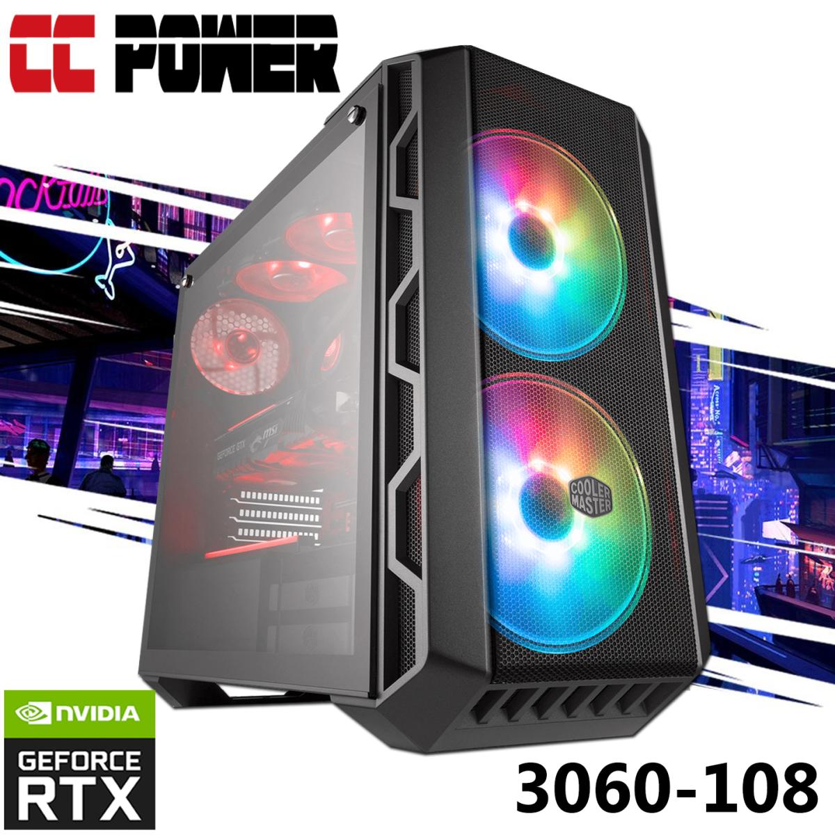 CC Power 3060-108 Gaming PC NEW 12Gen Intel Core i7 K-Series w/ RTX ...