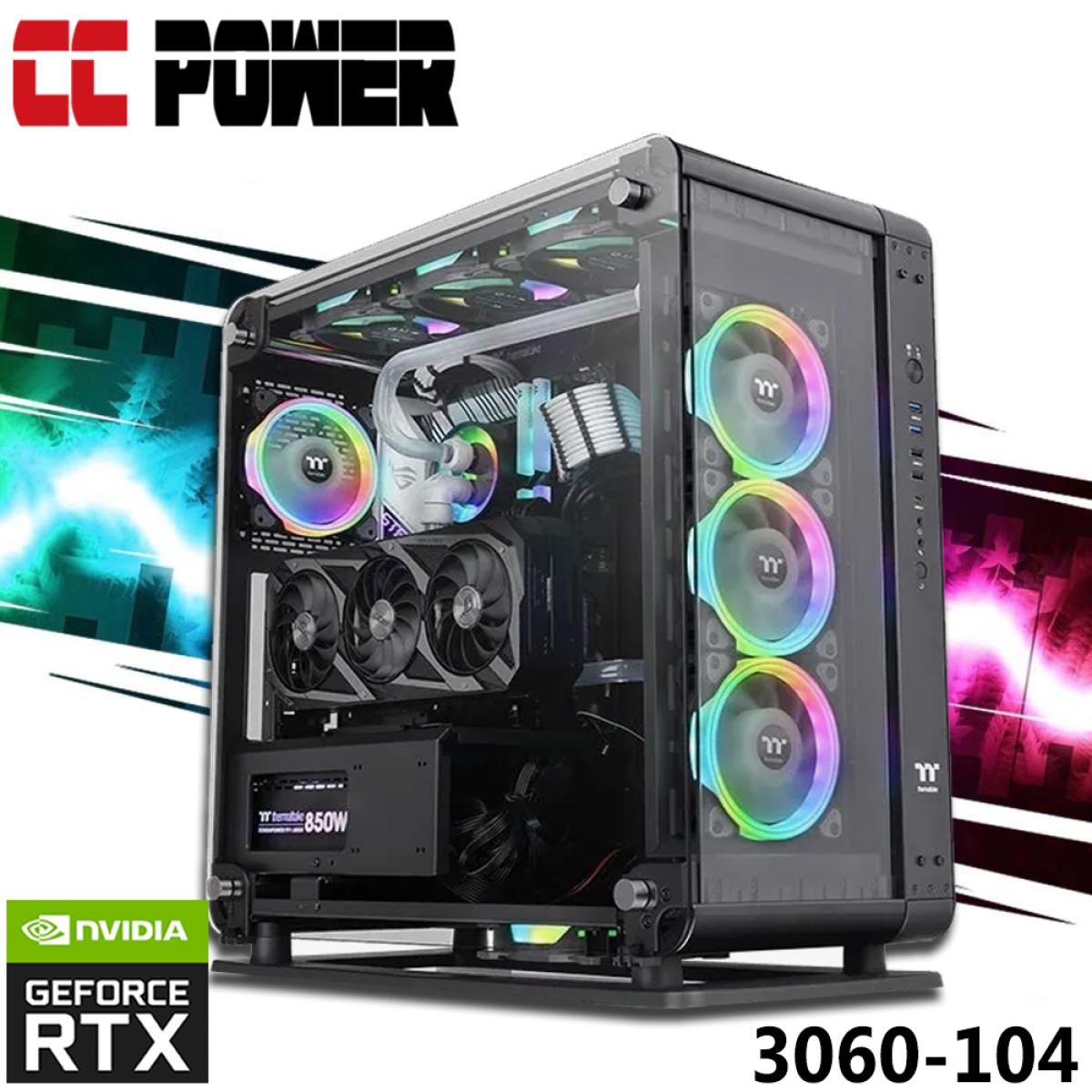 CC Power 3060-104 Gaming PC 7Gen Ryzen 9 7950x 16-Cores w/ RTX 3060 ...