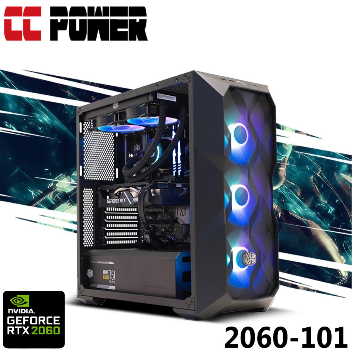 CC Power 2060-101 Gaming PC 12Gen Intel Core i7 12-Cores w/ RTX 2060 ...