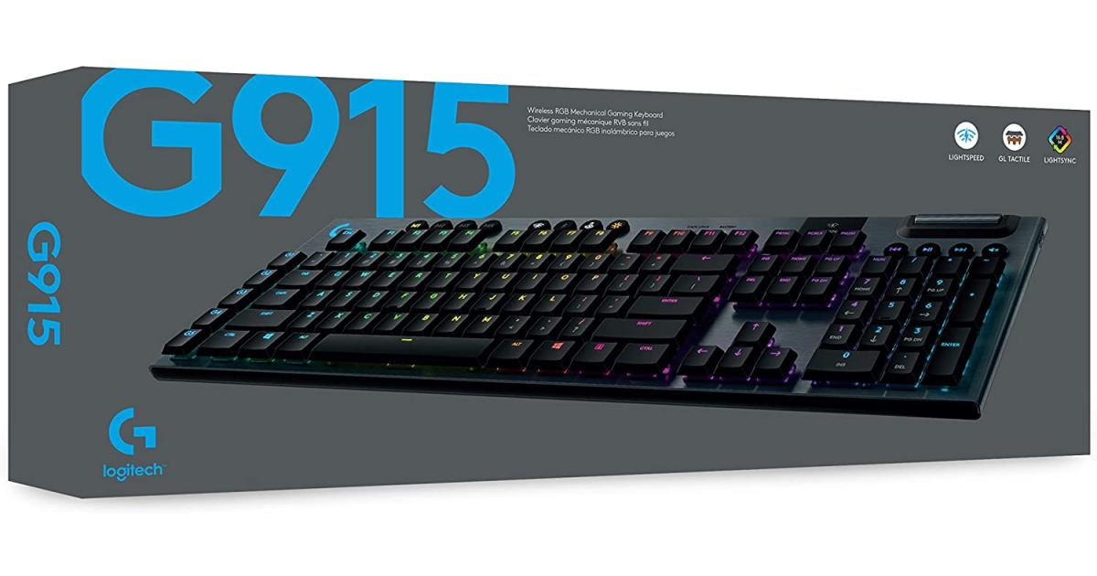 Logitech G915 LIGHTSPEED RGB Mechanical Wireless & Bluetooth Low ...