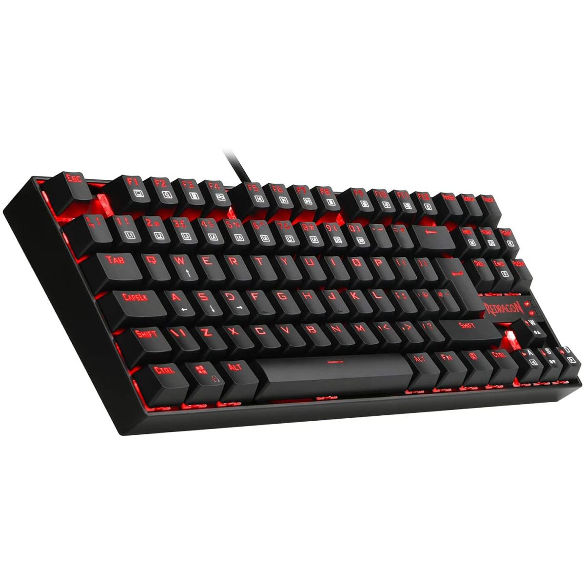 Redragon KUMARA K552 Mechanical Red LED Backlit Blue Switches | K552-2 ...