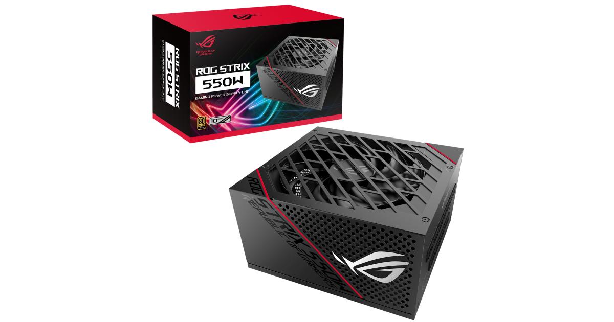 ASUS ROG Strix 550 Watt Full Modular 80+ Gold PSU | 90YE00A2-B0EA00 ...