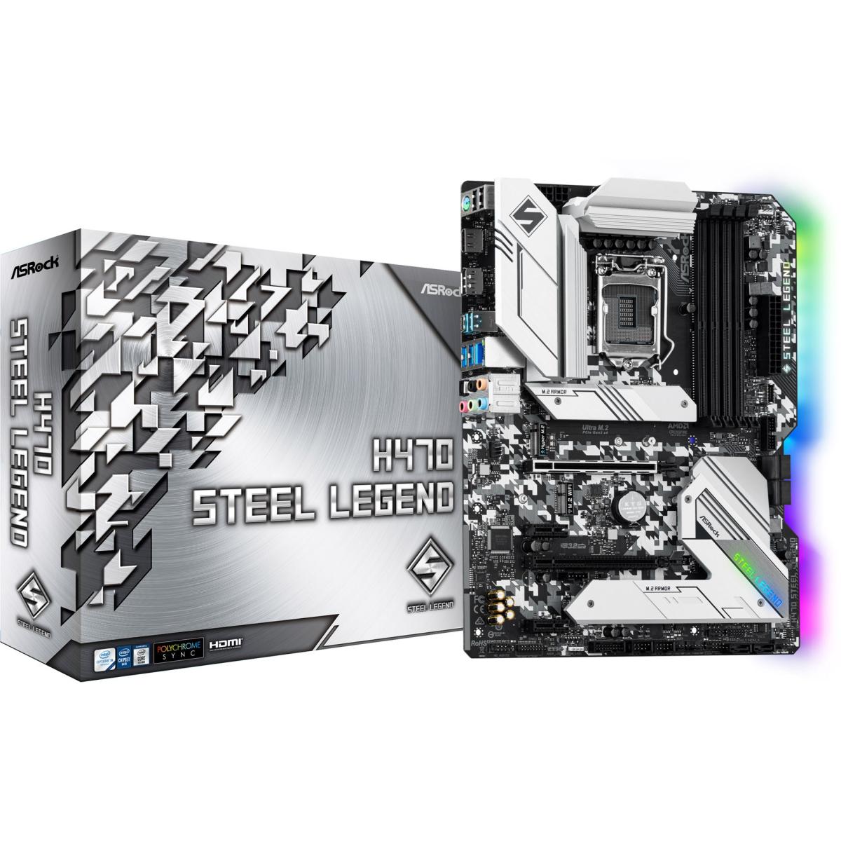 ASROCK H470 Steel Legend Intel H470 Gaming Motherboard | H470 Steel ...