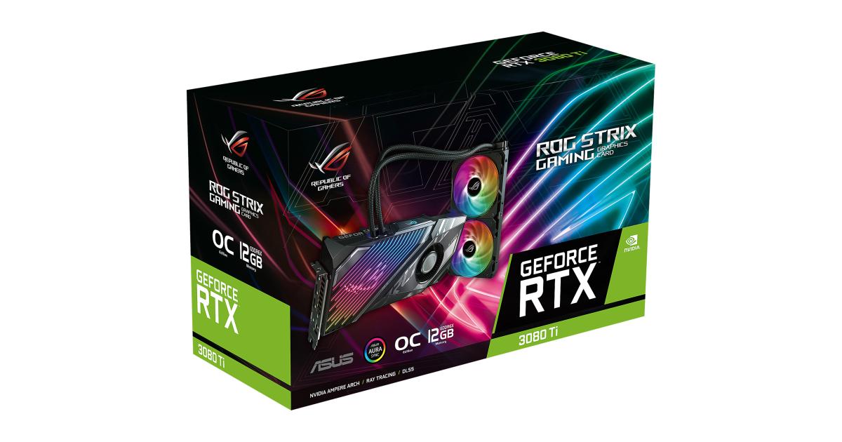 ASUS ROG STRIX GeForce RTX 3080 Ti 12GB GDDR6X Video Card w/ Liquid ...