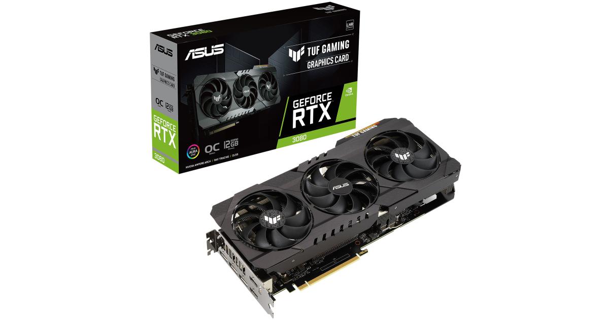 ASUS TUF Gaming GeForce RTX 3080 V2 12GB OC Edition 320-Bit GDDR6X ...
