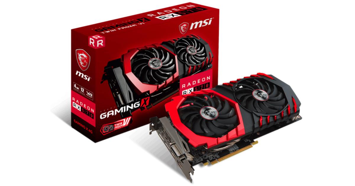 MSI AMD Radeon RX 570 GAMING X 4GB GDDR5 | RX 570 GAMING X 4G | City ...