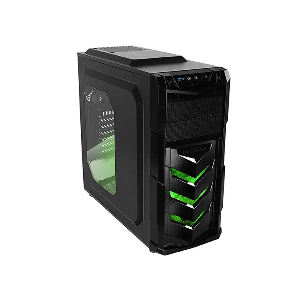 Raidmax Vortex V4 404WB Gaming Case Green | VORTEX V4 404WB | City ...